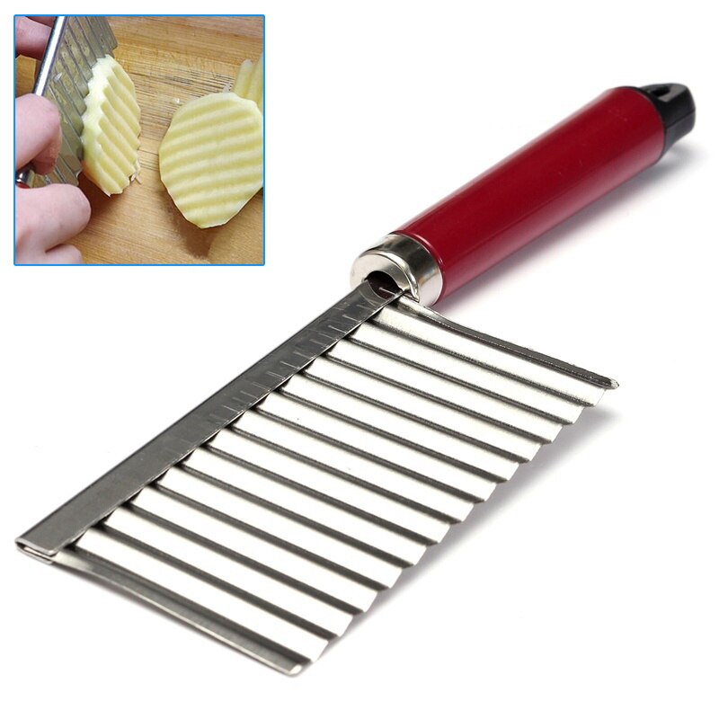Stainless Steel Potato Chip Dough Vegetable Crinkl... – Vicedeal
