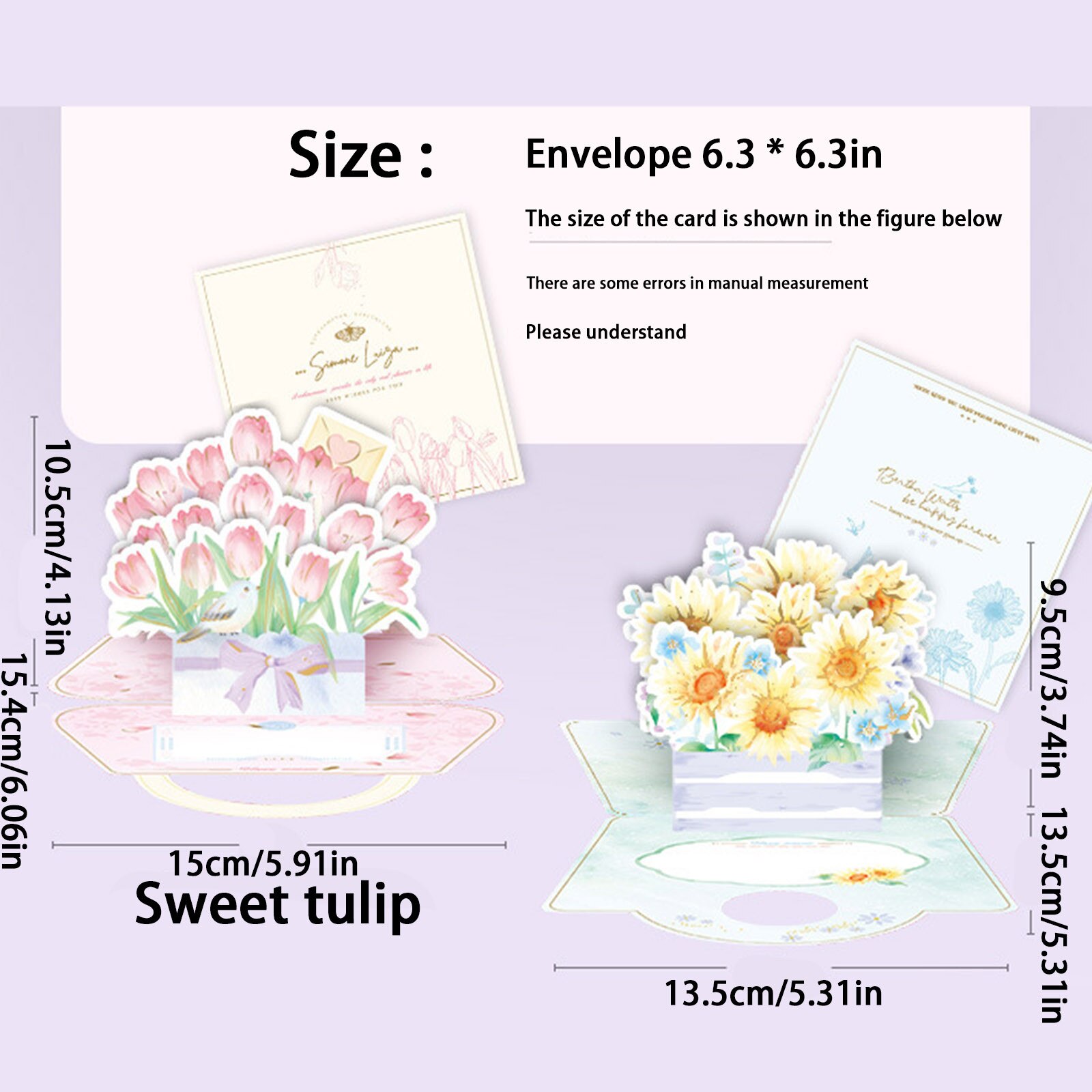 1Pc Moederdag Bloem Pop-Up Card-3D Kaarten Lente M... – Grandado