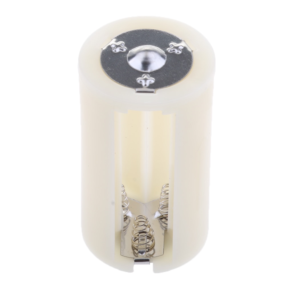 1 Pack White 3 AA to D Type Batteries Converter - ... – Grandado