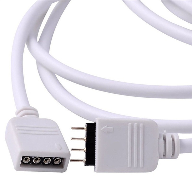 4 PIN RGB led connector Extension Cable cord Wire+... – Vicedeal