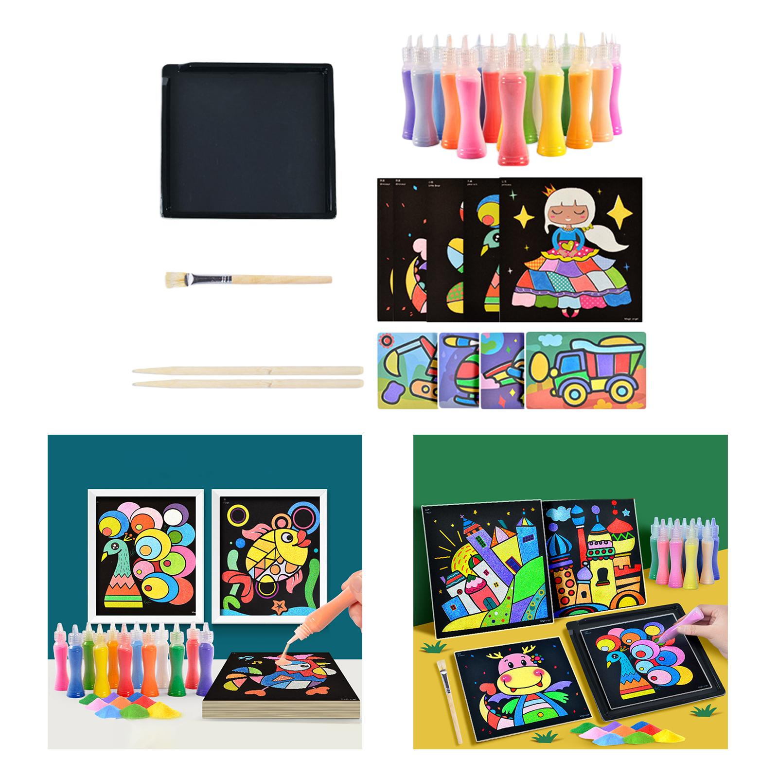 Sand Art Kit Sand Painting Art Crafts Kids Drawing... – Vicedeal