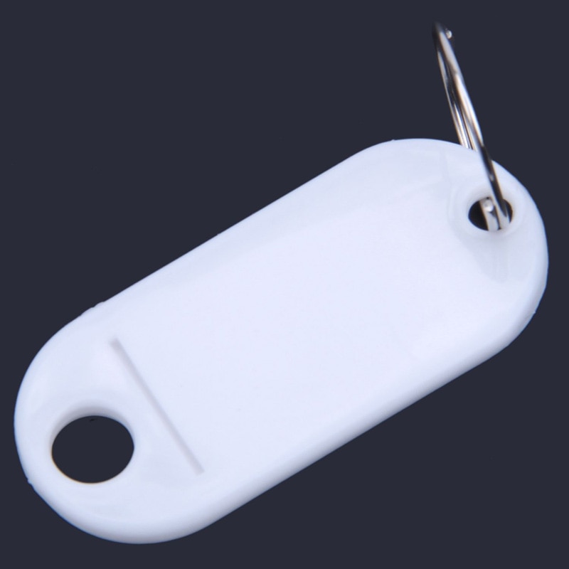 100 Pcs White Color Plastic Baggage Tag Office Sup... – Vicedeal