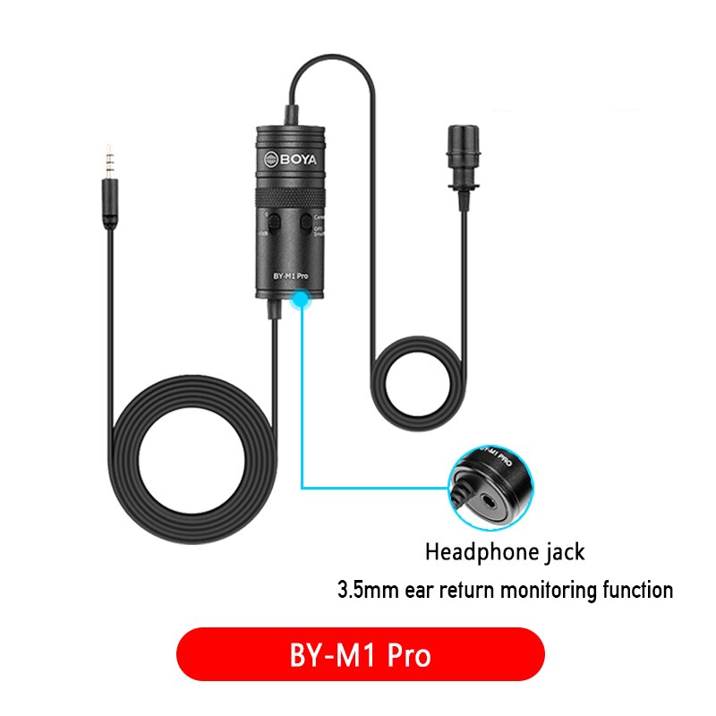 BOYA BY-M1 Pro M1DM Mini Lavalier Microphone 3.5mm... – Grandado