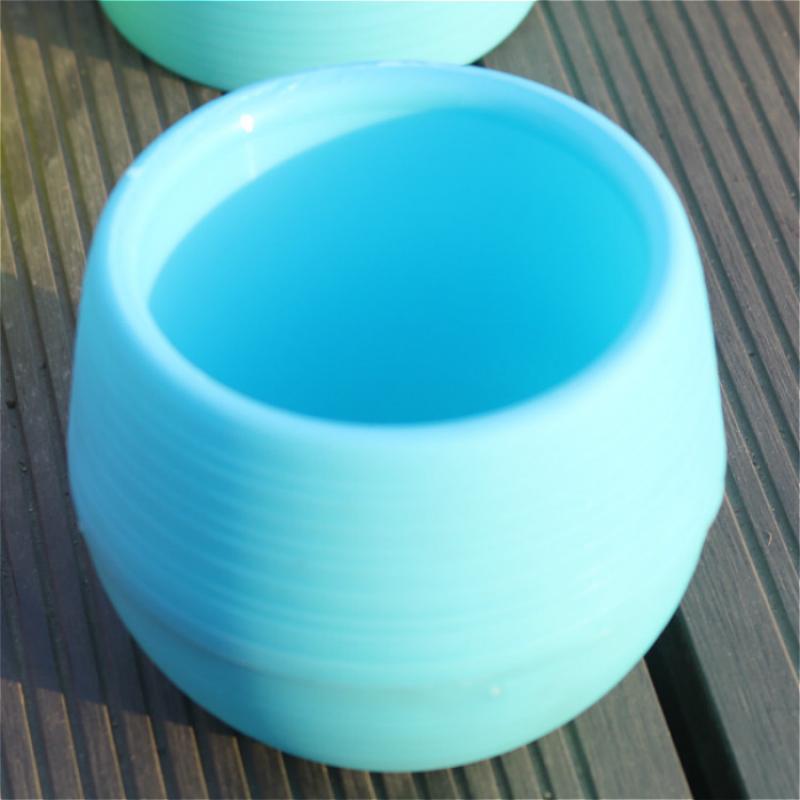 Round Colourful Vases Modern Mini Plastic Flower P... – Grandado