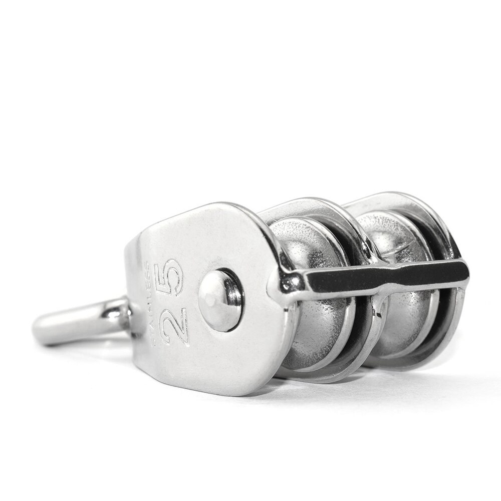 1 Pack M25 Double Pulley Block Stainless Steel 304... – Vicedeal