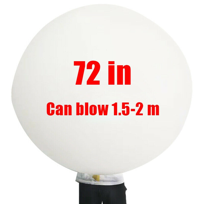 72 Inchs White Latex Giant Round & Oval Balloons W... – Grandado