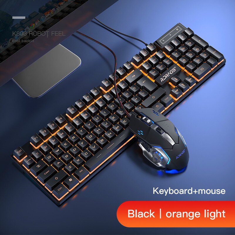 Gaming keyboard and Mouse Combos Wired Kit 104 Key... – Vicedeal