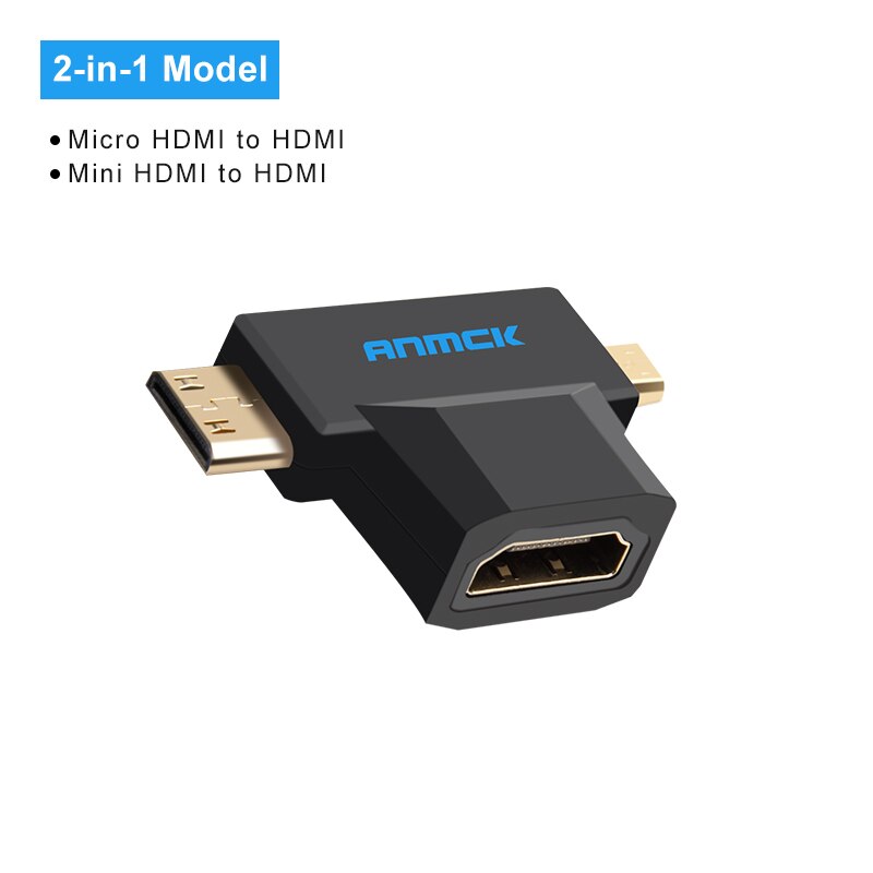 Anmck Mini HDMI Male to Female HDMI-compatible Ada... – Grandado