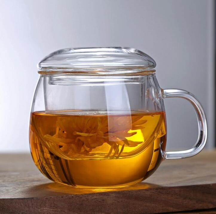 TECHOME 350ML Glass Cup With Filter Tea Milk Coffe... – Vicedeal