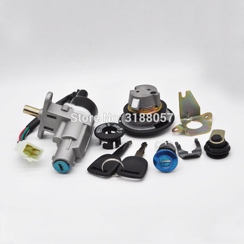 Contactslot Lock Key Set voor Scooter B08 B09 Caym... – Vicedeal