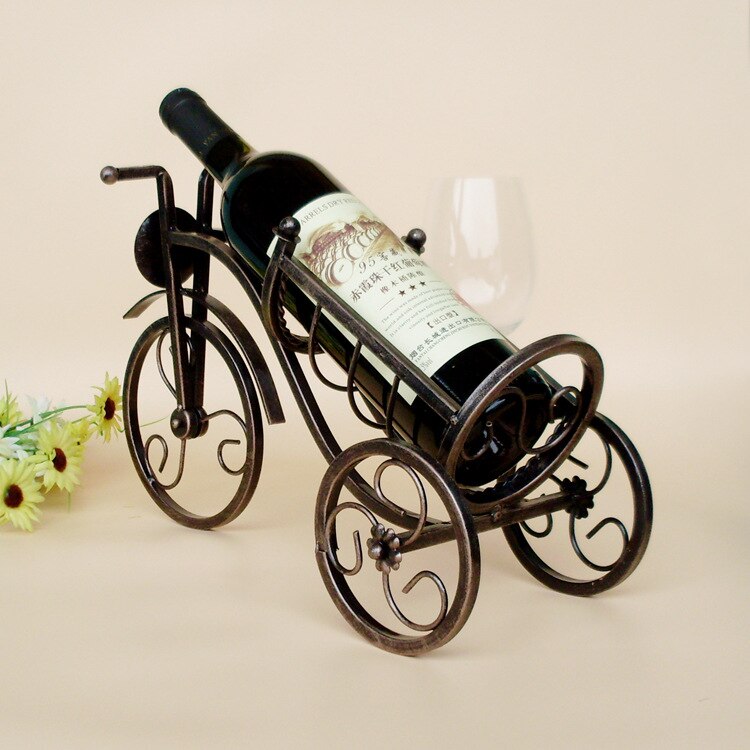 1PC Red wine vintage wine holder Wine tricycle orn... – Vicedeal