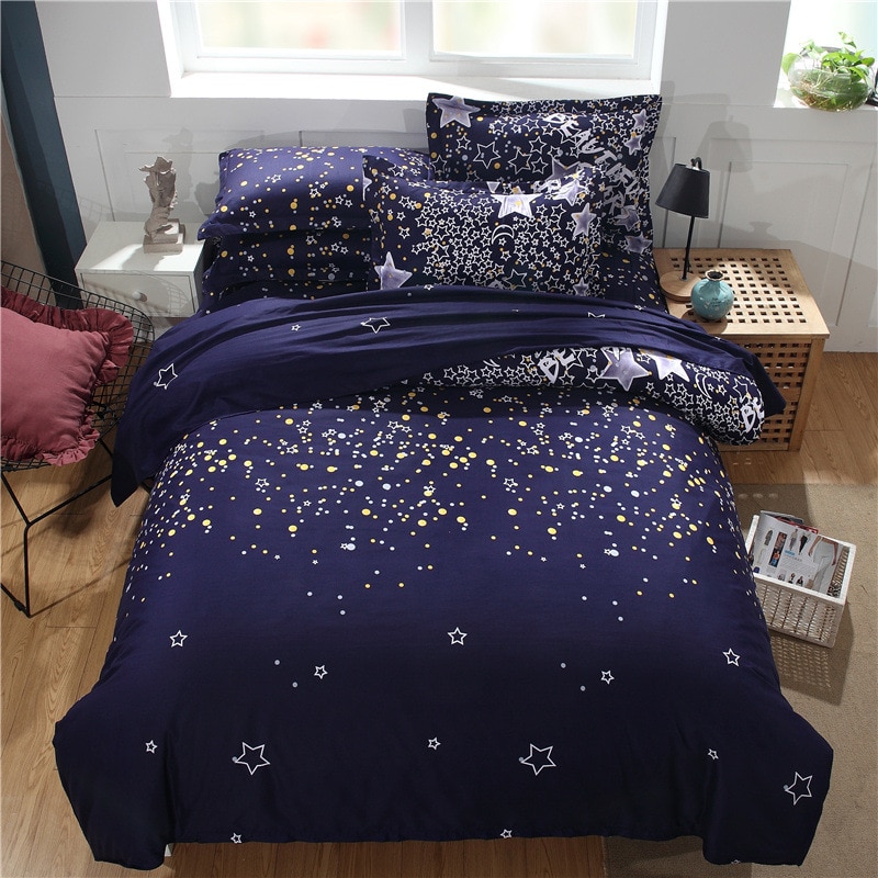 Blue Star Bedding Sets Single Double Twin/Queen 2p... – Grandado