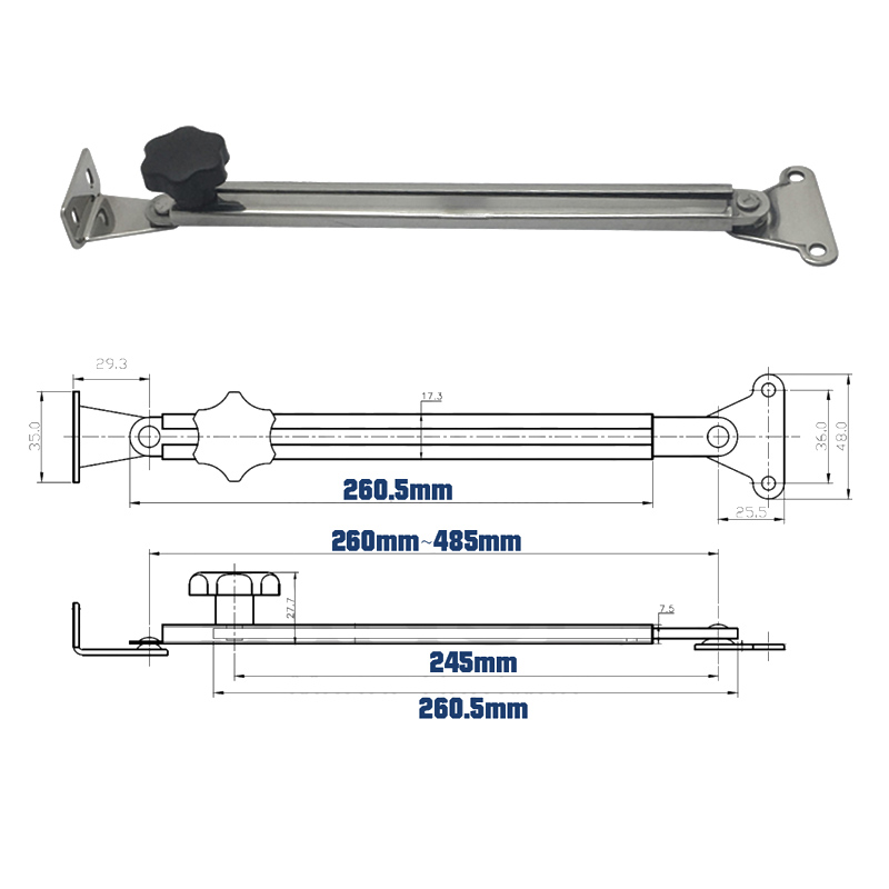 Boat Hatch adjuster 248mm(9.8inch) to 432mm(17inch... – Vicedeal