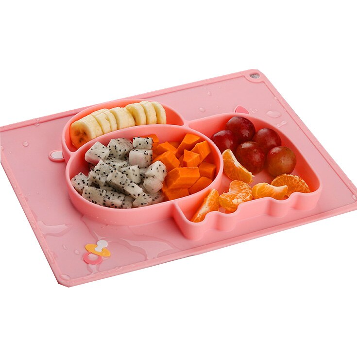 baby silicone plate Children's meal cartoon patter... – Vicedeal