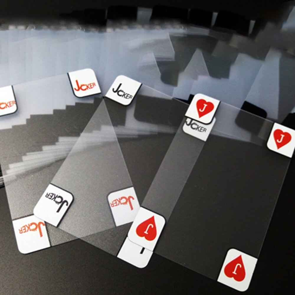 Plastic Playing Card Transparent playing cards Wat... – Grandado