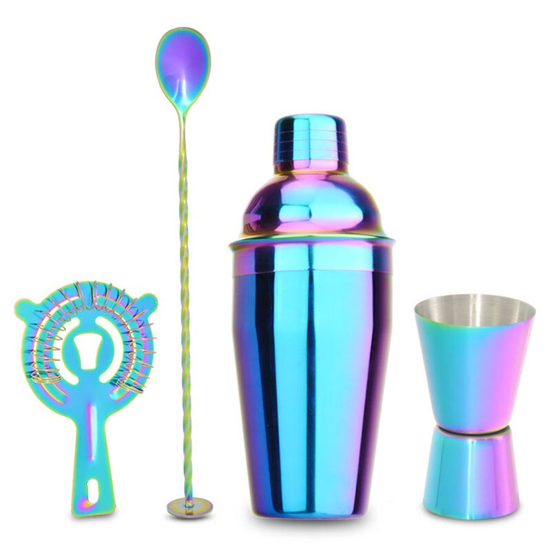 Rainbow 550Ml Stainless Steel Cocktail Mixer Set B... – Grandado