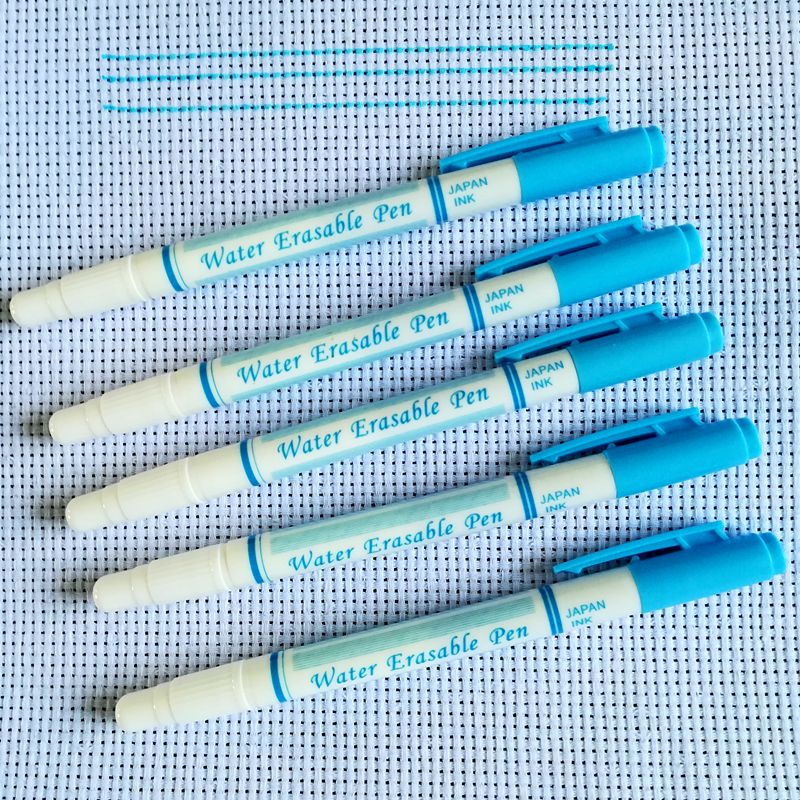 Double Side Blue Water Erasable Pen With Eraser Wa... – Grandado