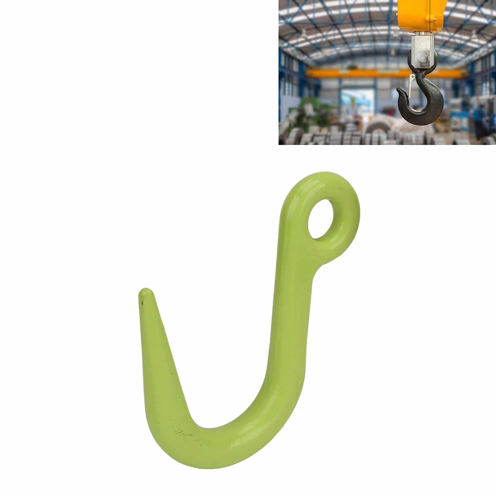 Crane Hoist Hook Large Opening Lifting Hook 2T Loa... – Grandado
