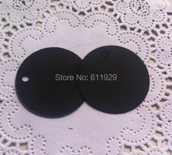 500 pcs a lot blank dia. 4cm 350 gsm round black p... – Vicedeal
