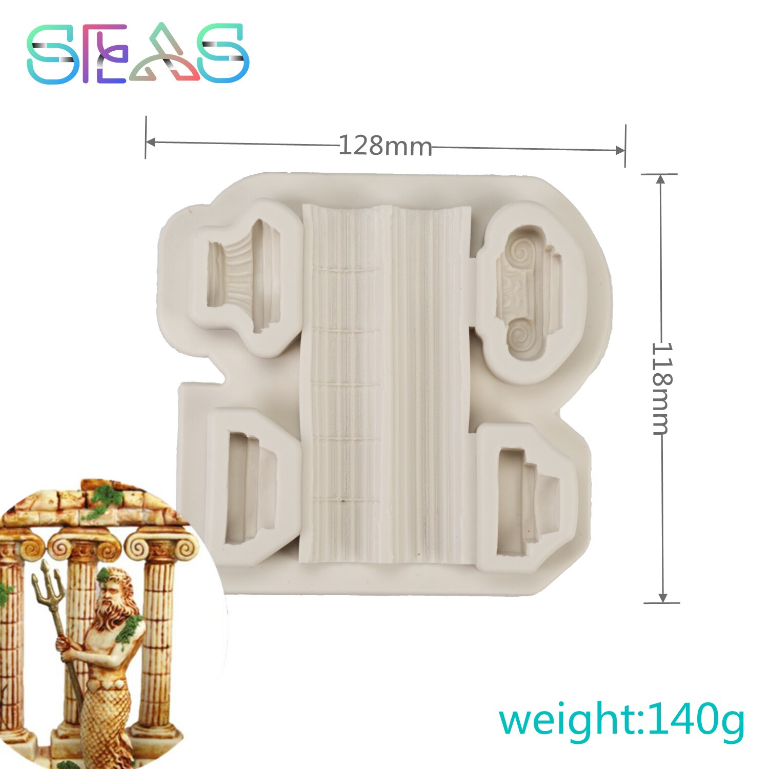 3D Roman Column DIY Sugarcraft Fondant Chocolate S... – Grandado