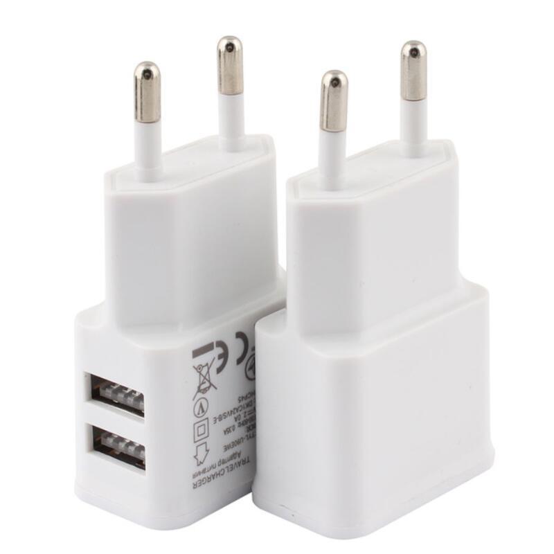 Dual USB Charger 2A Travel EU Plug Adapter portabl... – Grandado