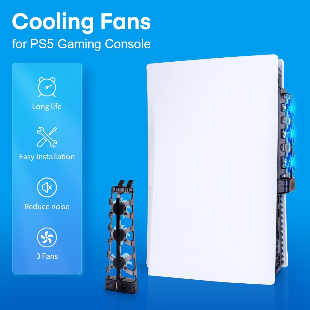 Host Cooling 3-Fan Cooler For PS5 Super Cooling Fa... – Vicedeal