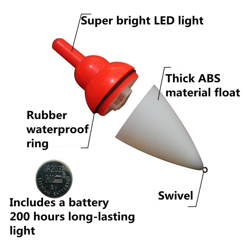 1Pcs Led Fishing Float Elektrische Vlotter Licht +... – Vicedeal