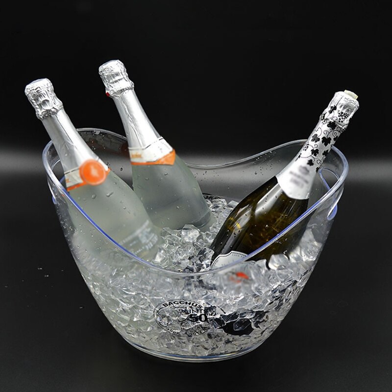 Transparent 8L Plastic Ice Bucket Bar Wine Trough ... – Grandado