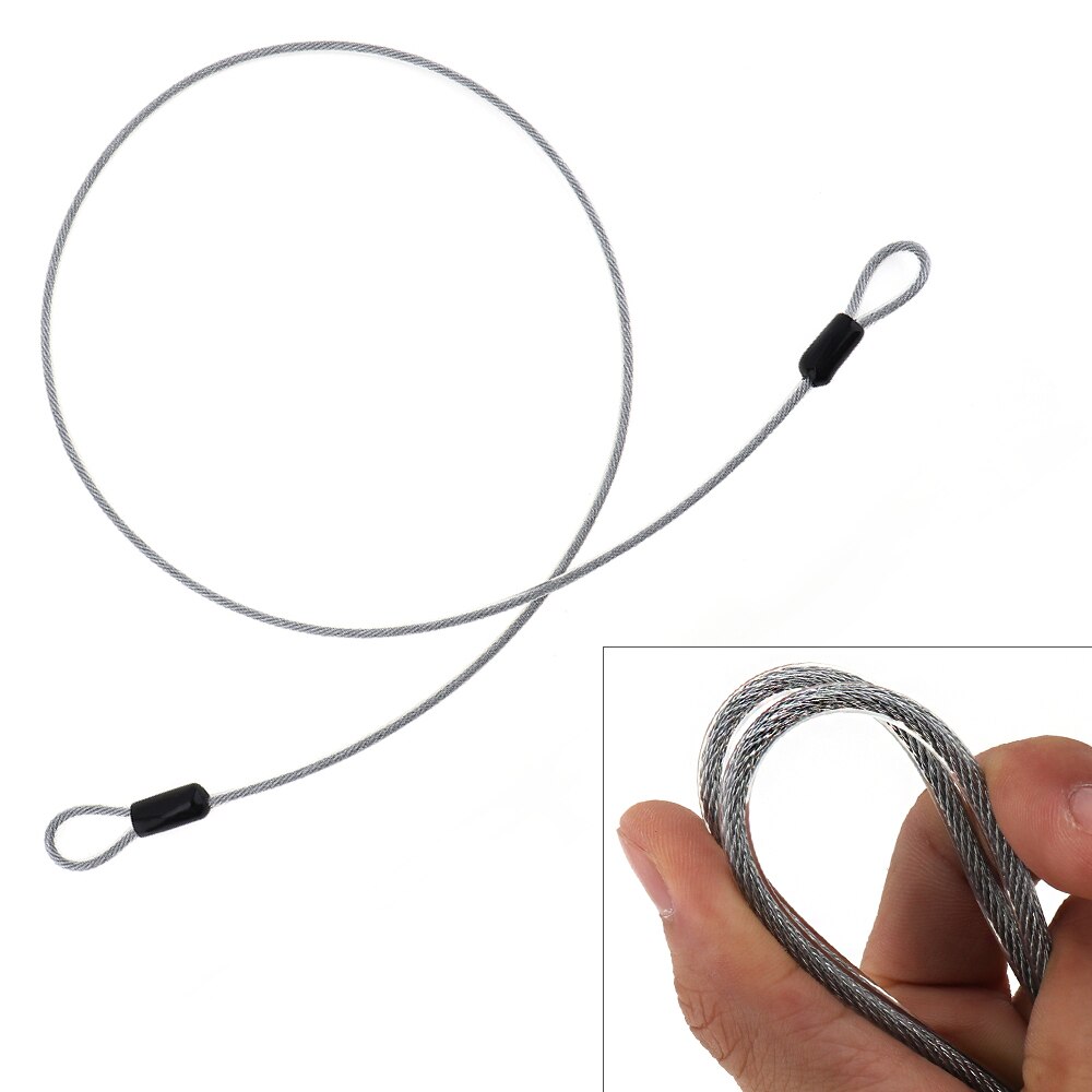 100cm Stainless Steel Bike Lock Wire Rope Line Mul... – Vicedeal