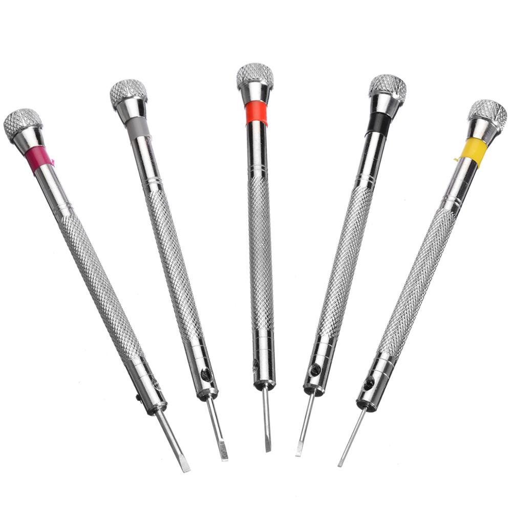 5pcs Silver Clock Watch Tools Screwdriver Set Link... – Grandado