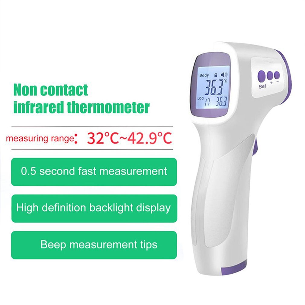 Non-Contact Infrared Human Thermometer With 3 Back... – Grandado