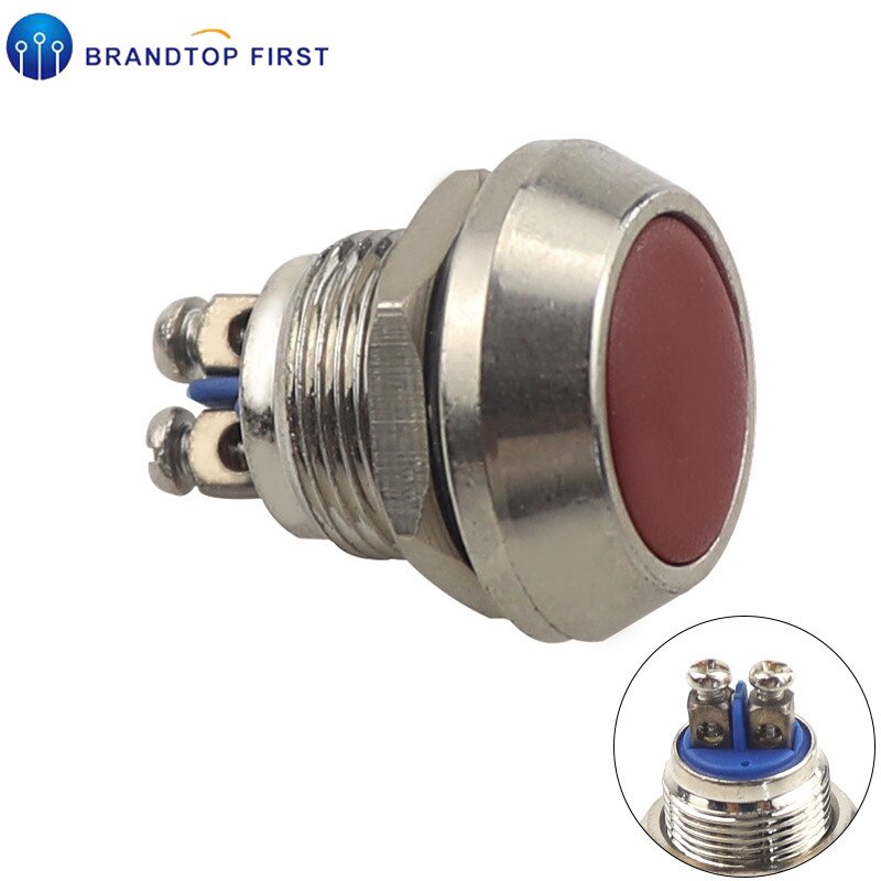12mm Momentary Metal Push Button 1NO Colored switc... – Grandado