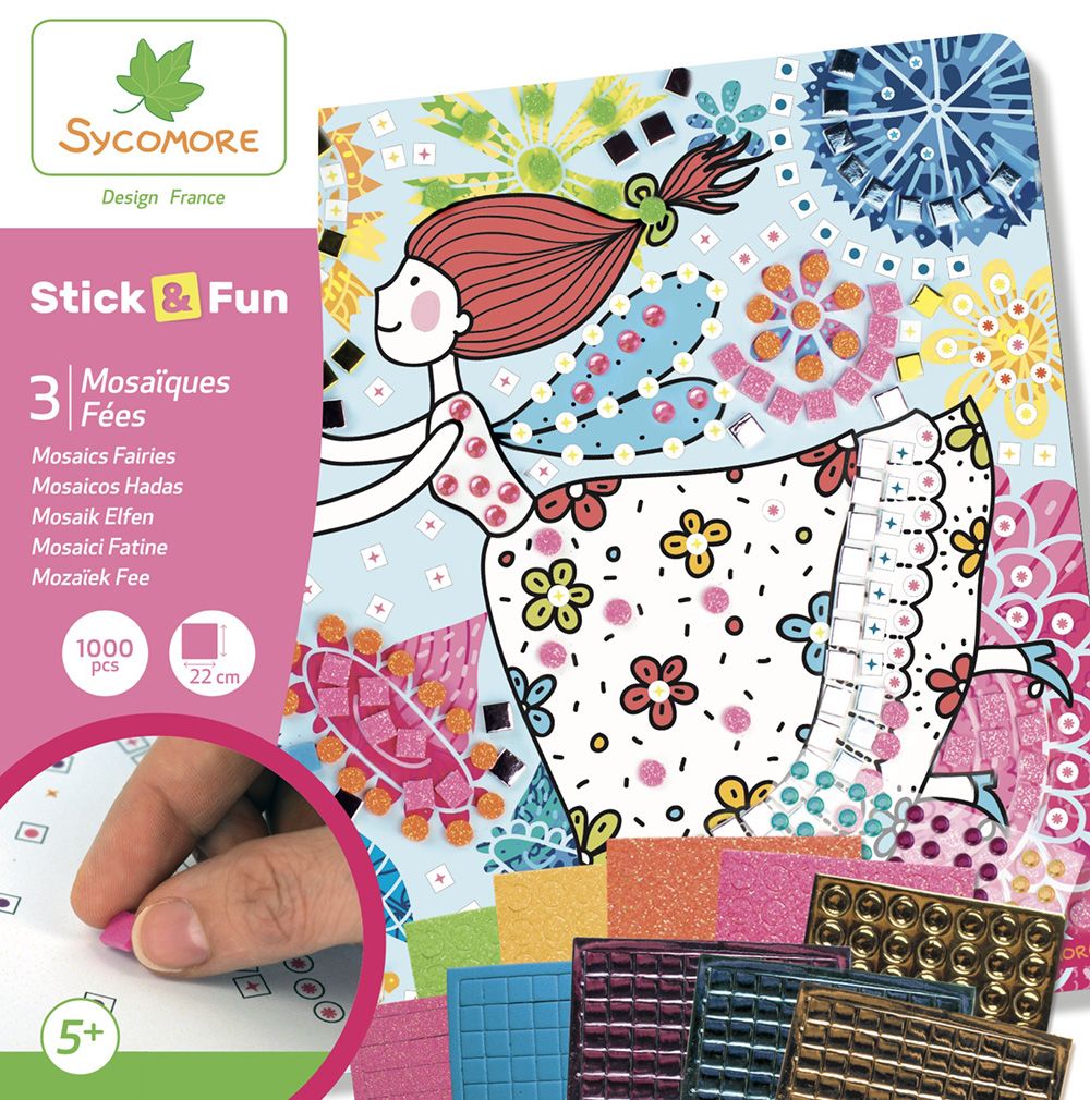 3 Mozaïeken Fairy-Stick & Fun – Grandado