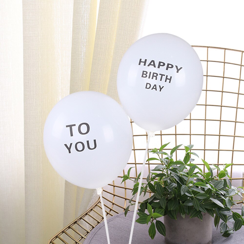 12 inch 2.8g 10pcs/30pcs Happy Birthday Balloon HA... – Grandado