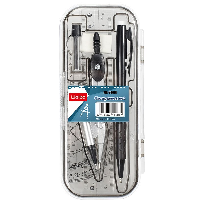 YG001compasses set 8 pcs stationery set metal comp... – Vicedeal