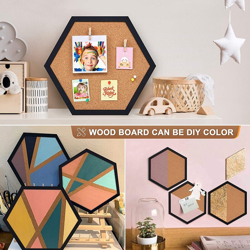 4 Packs Cork Board Pin Board, Cork Boards For Wall... – Grandado