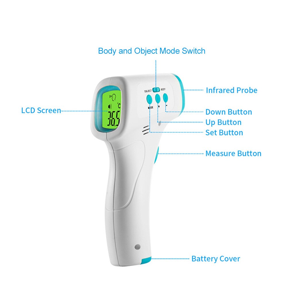 Non-contact body thermometer Forehead Digital Infr... – Grandado