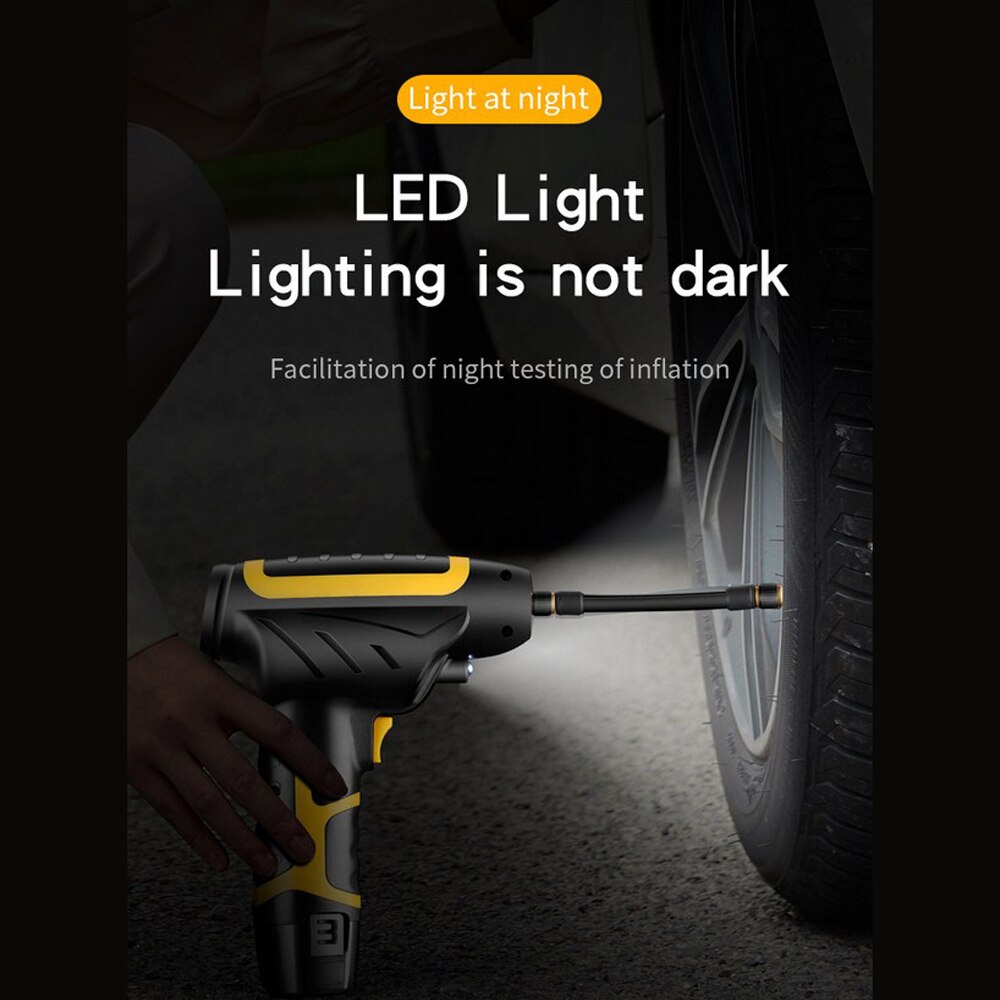 12V 120W Wireless Car Air Pump USB Rechargeable Po... – Vicedeal