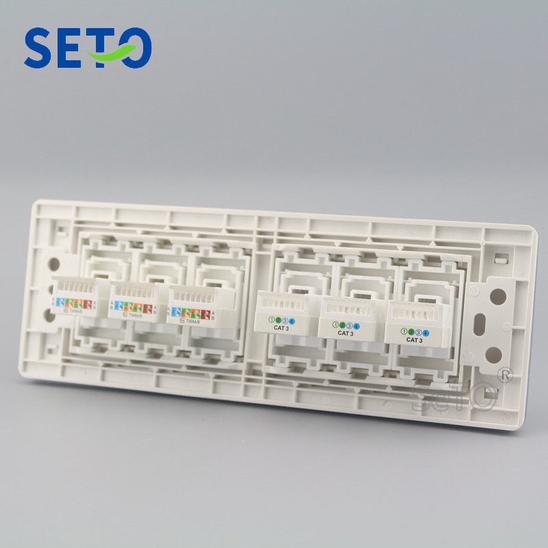 SeTo 118 tipo tres puertos RJ45 Cat5e red Lan + tr... – Grandado