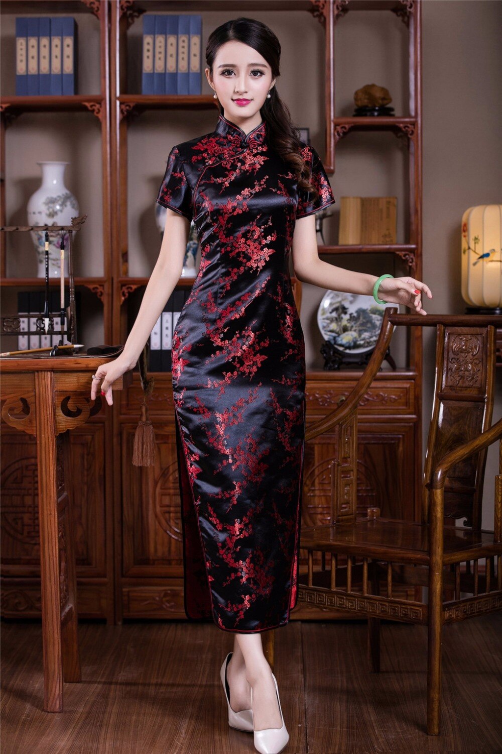 Shanghai Story chinese traditional dress Long Qipa... – Vicedeal