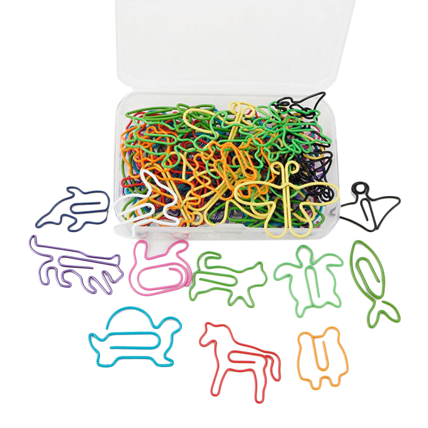 60pcs Funny Multicolor Animal Shaped Paper Clips S... – Grandado