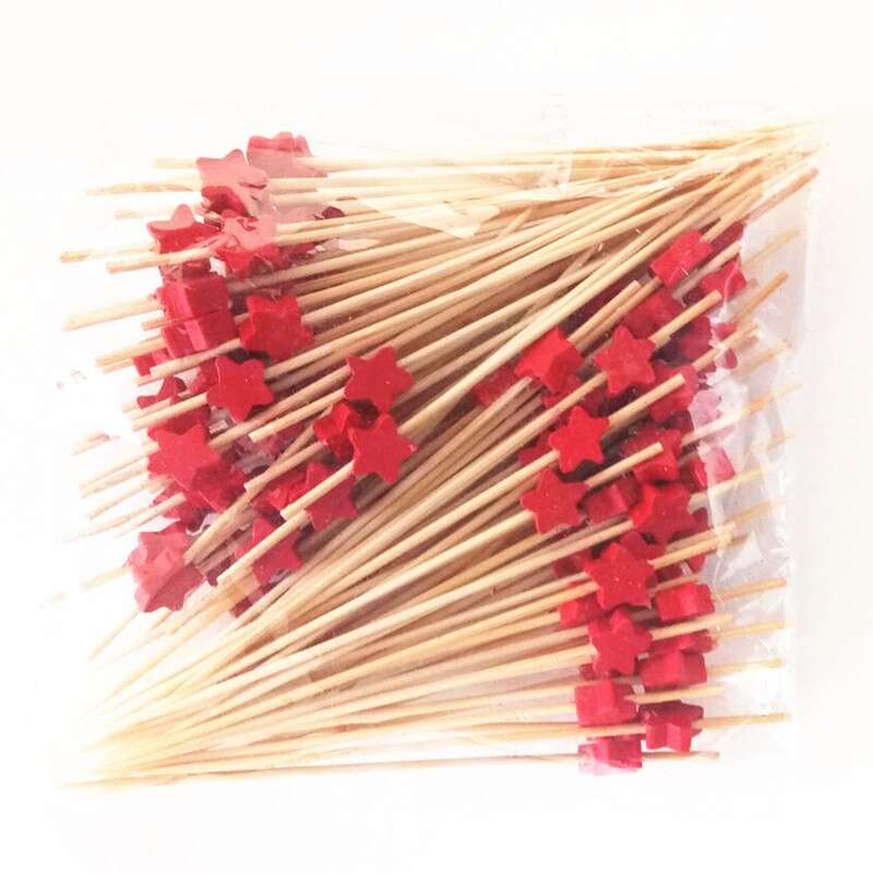 100Pcs color small round Fruit Fork Sticjavascrks ... – Grandado