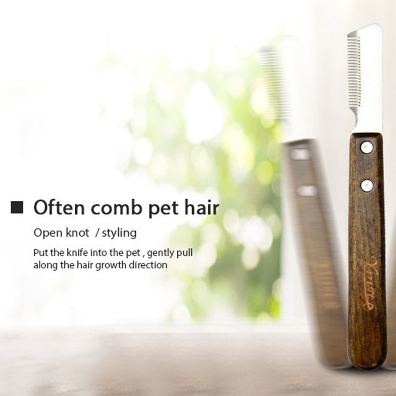 Pet Dog Cat Hair Fur Shedding Trimmer Grooming Rak... – Grandado