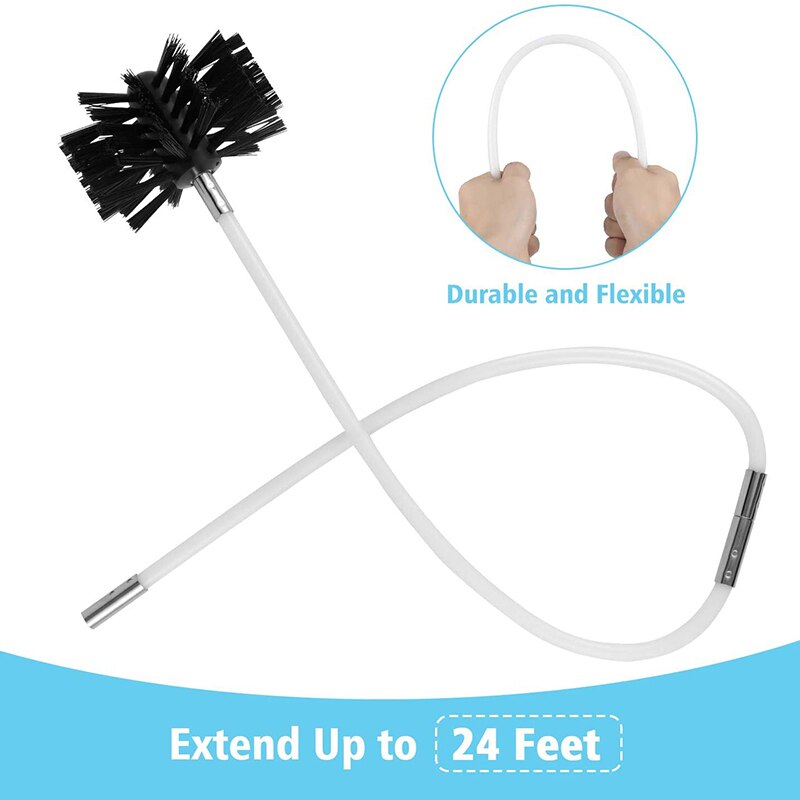 Dryer Vent Cleaner 24 Feet, Flexible 18 Rods Dry D... – Vicedeal