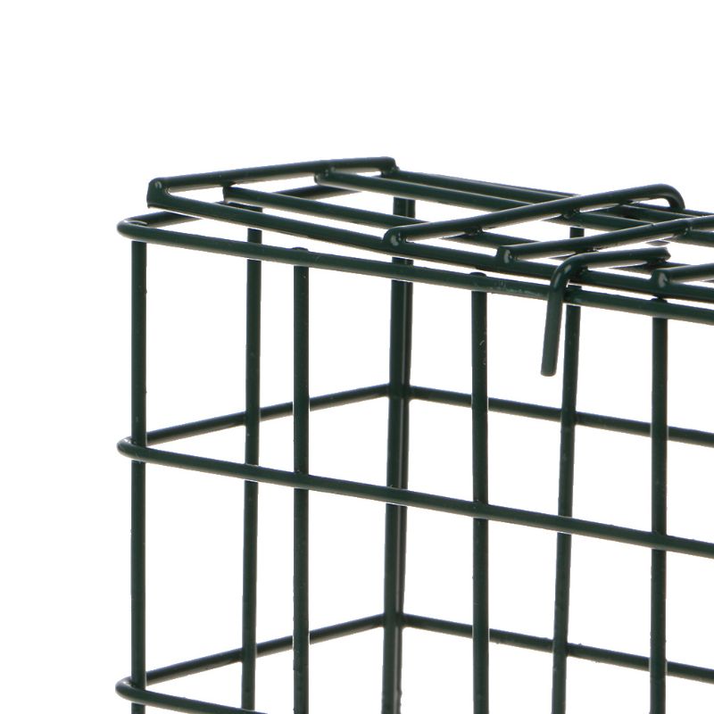 Bird Feeder Green Cube Cage Food Container Outdoor... – Grandado