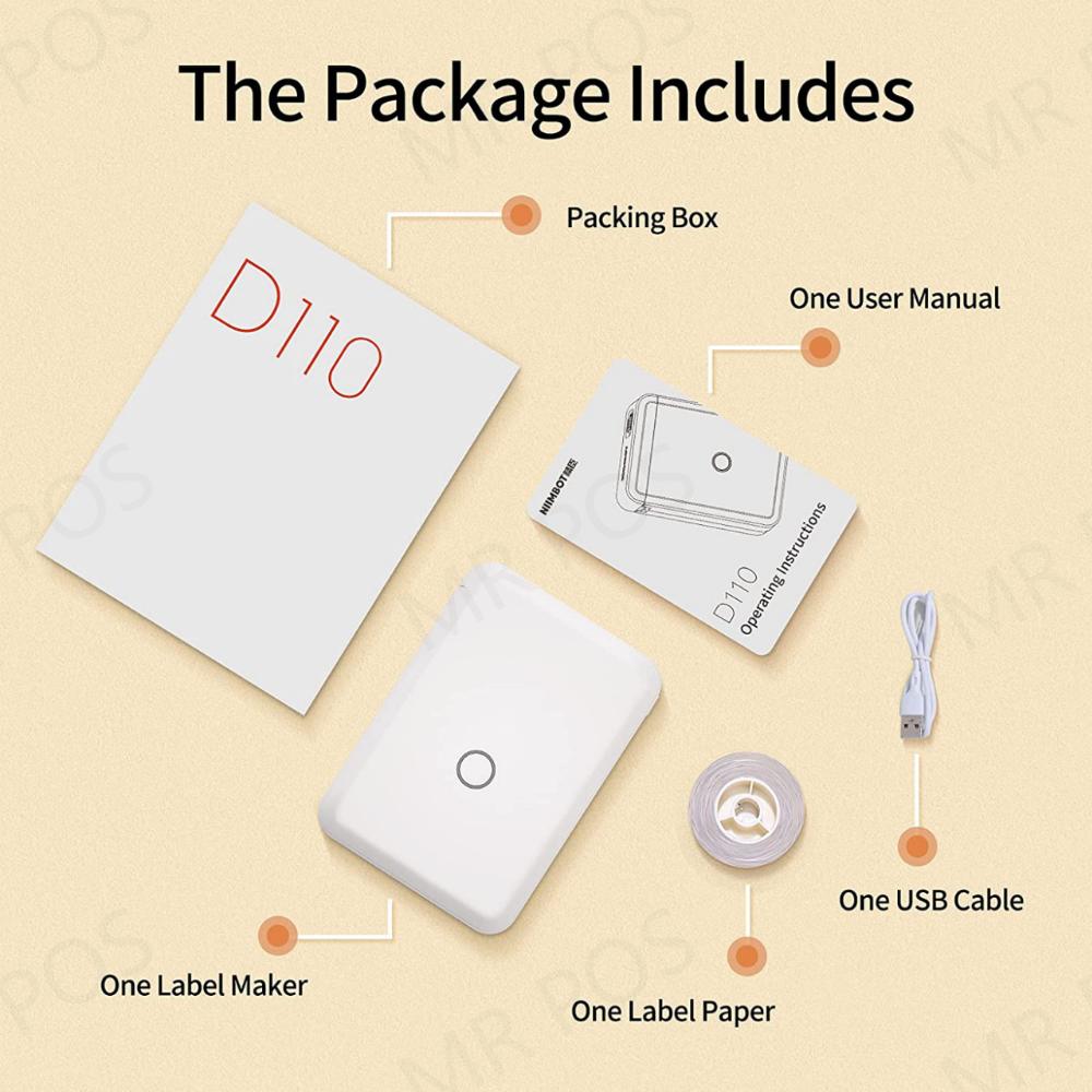 Niimbot D110 Portable Pocket No Ink Thermal Label ... – Vicedeal