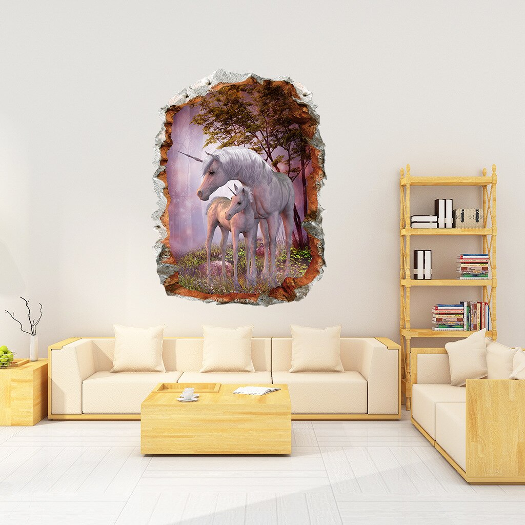 3D Eenhoorn Paard Muur Decor Moeder En Kind Paard ... – Vicedeal