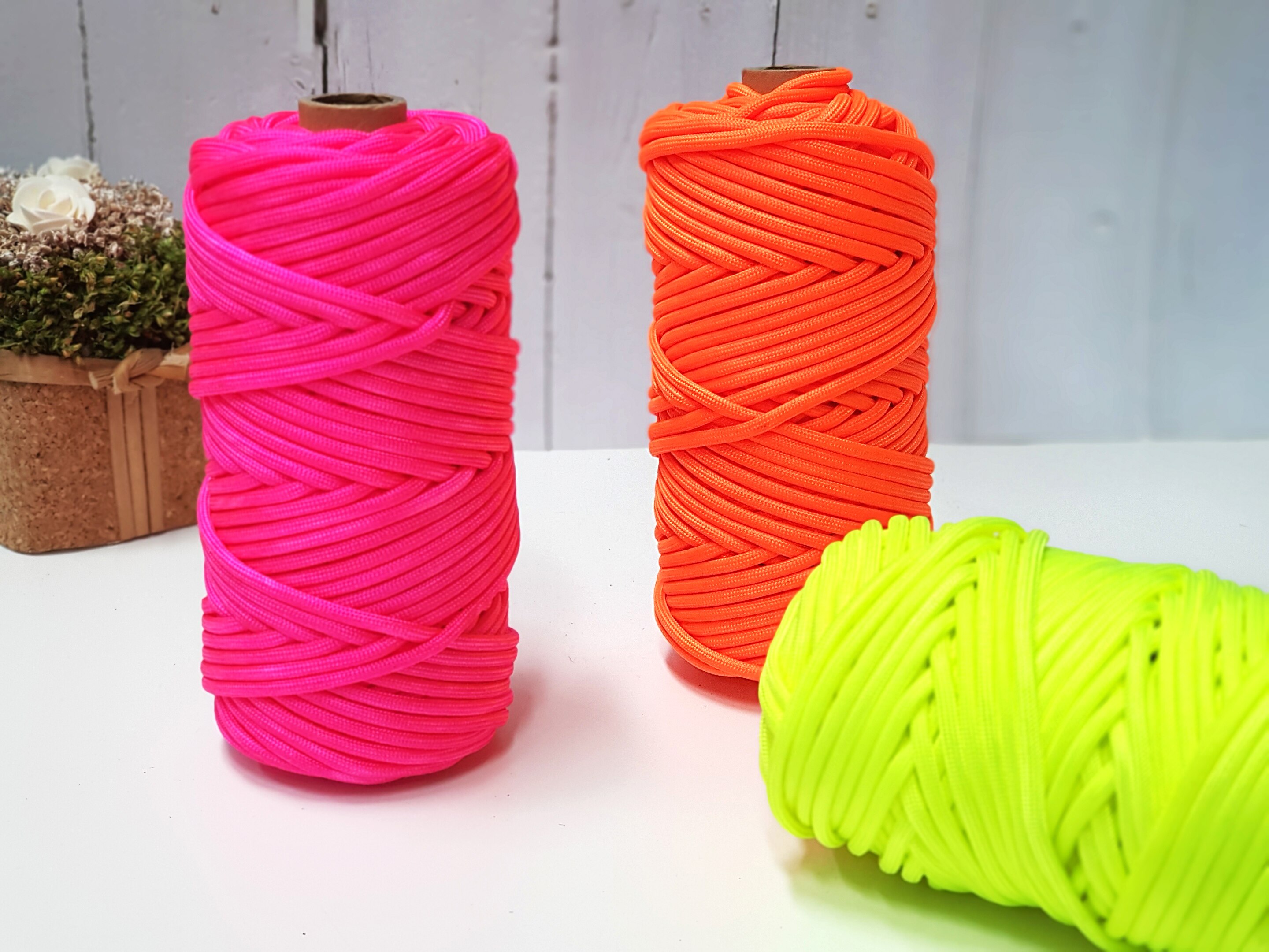 4.0Mm Neon Nylon Paracord Outdoor En Macrame – Grandado