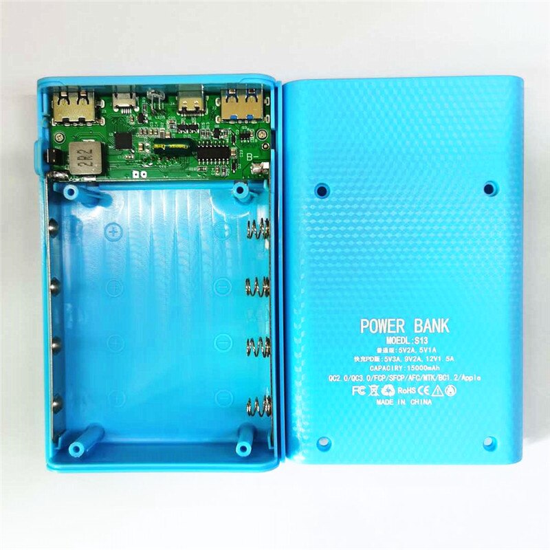 Multicolor Plastic Power Bank DIY Kit Storage Case... – Grandado