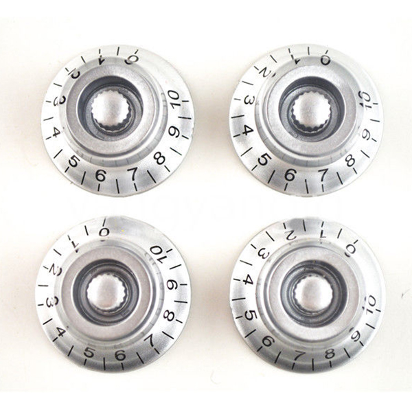 Silver Top Hat Electric Guitar Knobs For Gibson SG... – Grandado